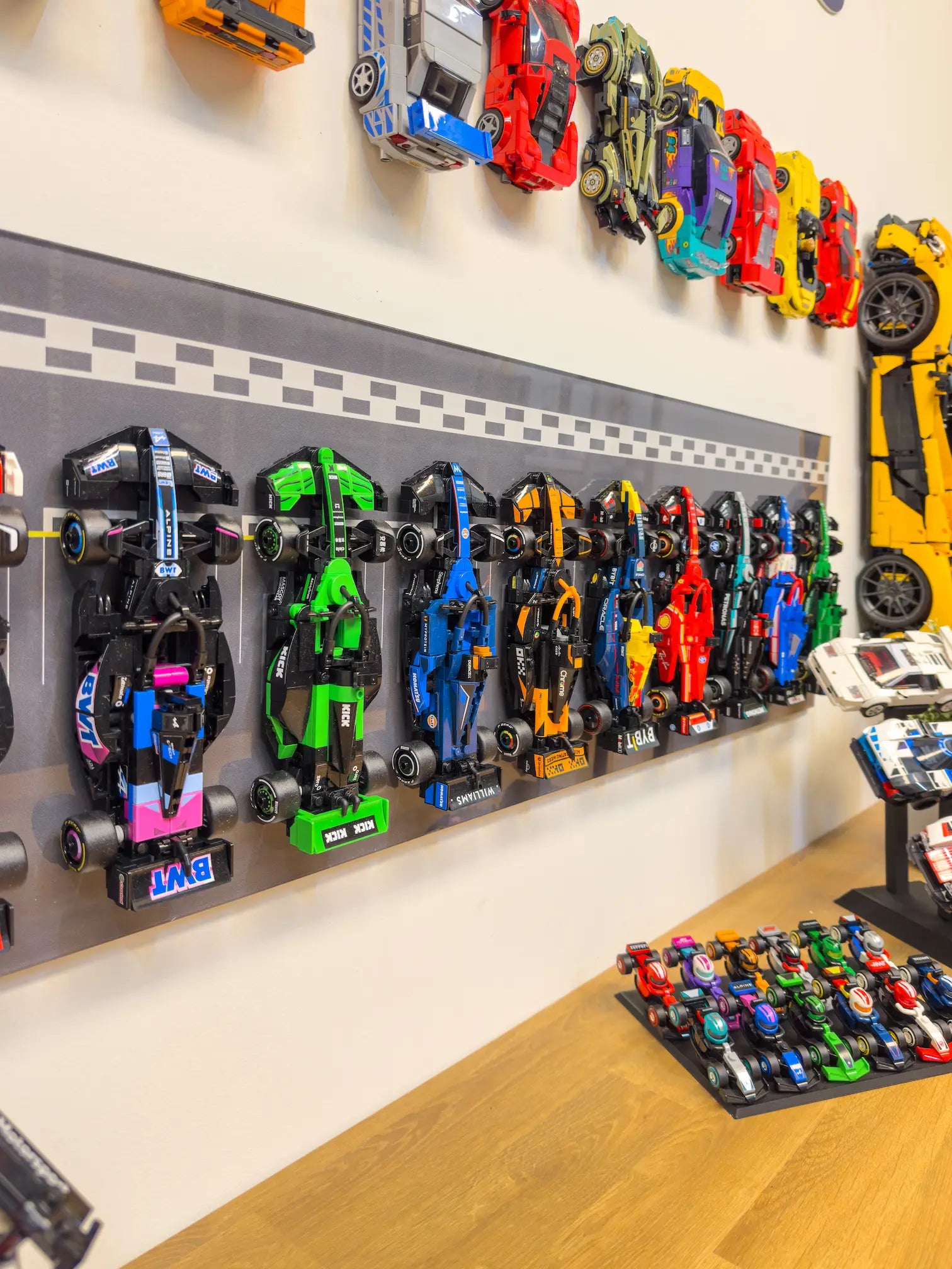De displays voor LEGO Speed Champions – Boldons